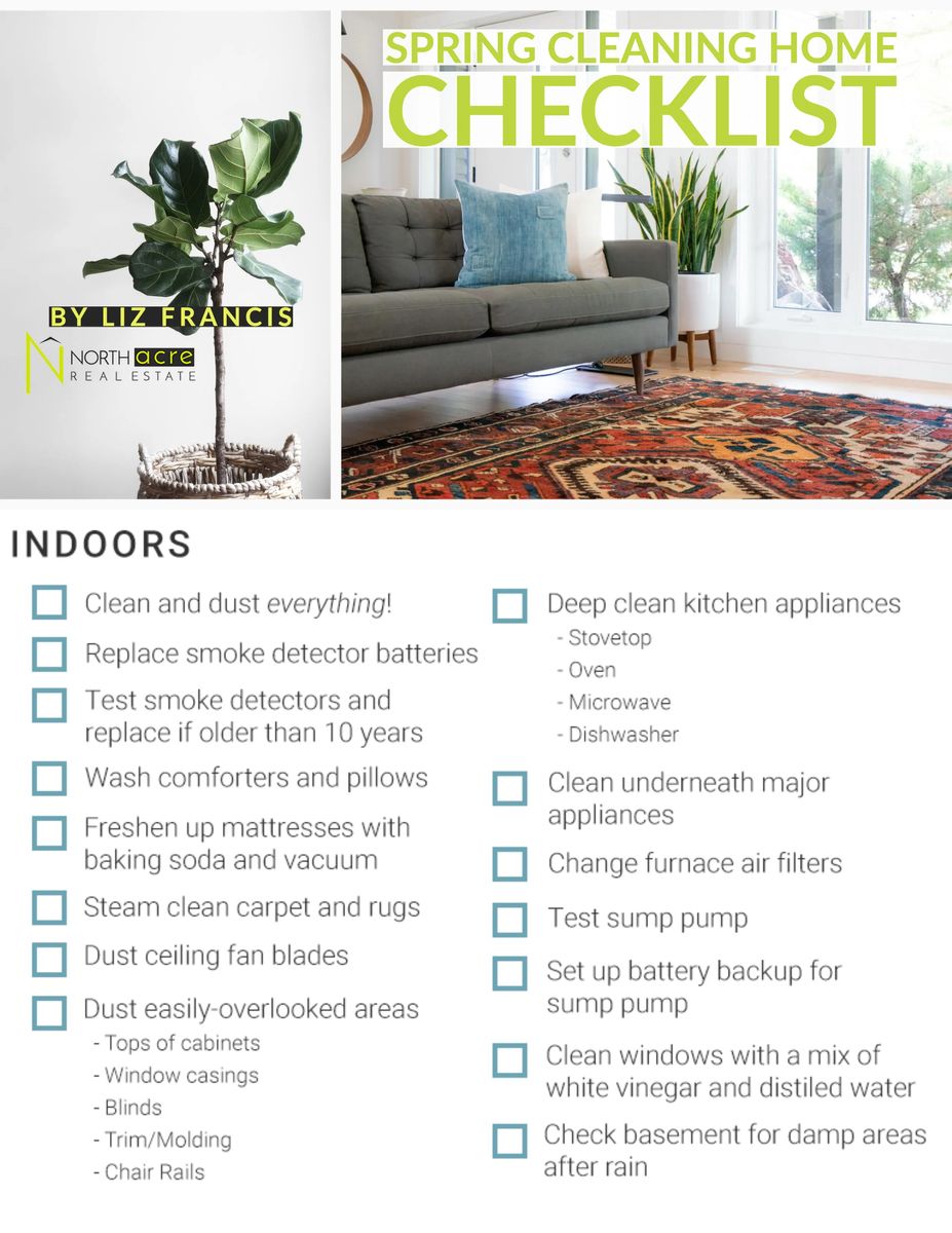 Spring Cleaning Checklists by Liz Francis