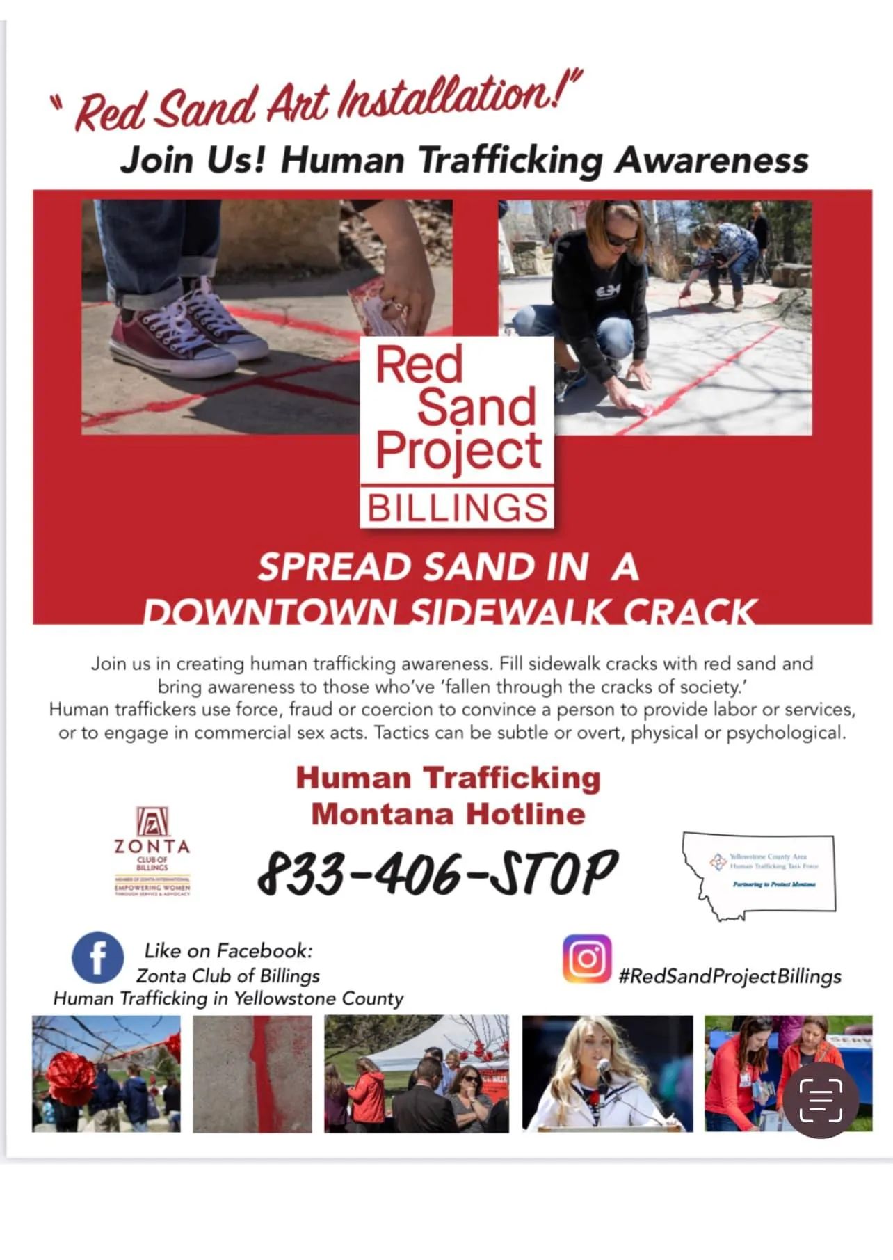 Red Sand Project Art Walk Installation