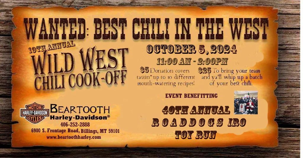 19th Annual Wild West Chili Cook-Off